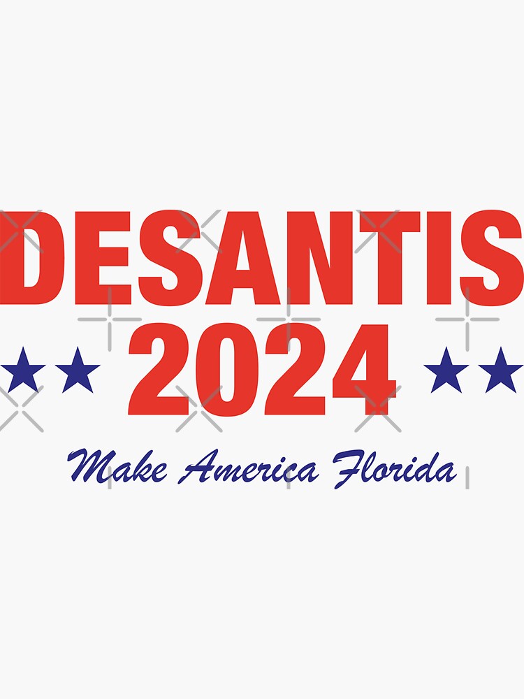 "Ron DeSantis for President" Sticker for Sale by LittleChelsea | Redbubble