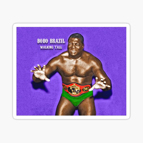 "Bobo Brazil: Walking Tall" Sticker for Sale by MainEventArt | Redbubble