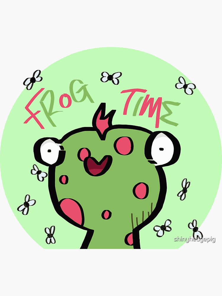 "Frog Time" Sticker by shinyhedgepig | Redbubble