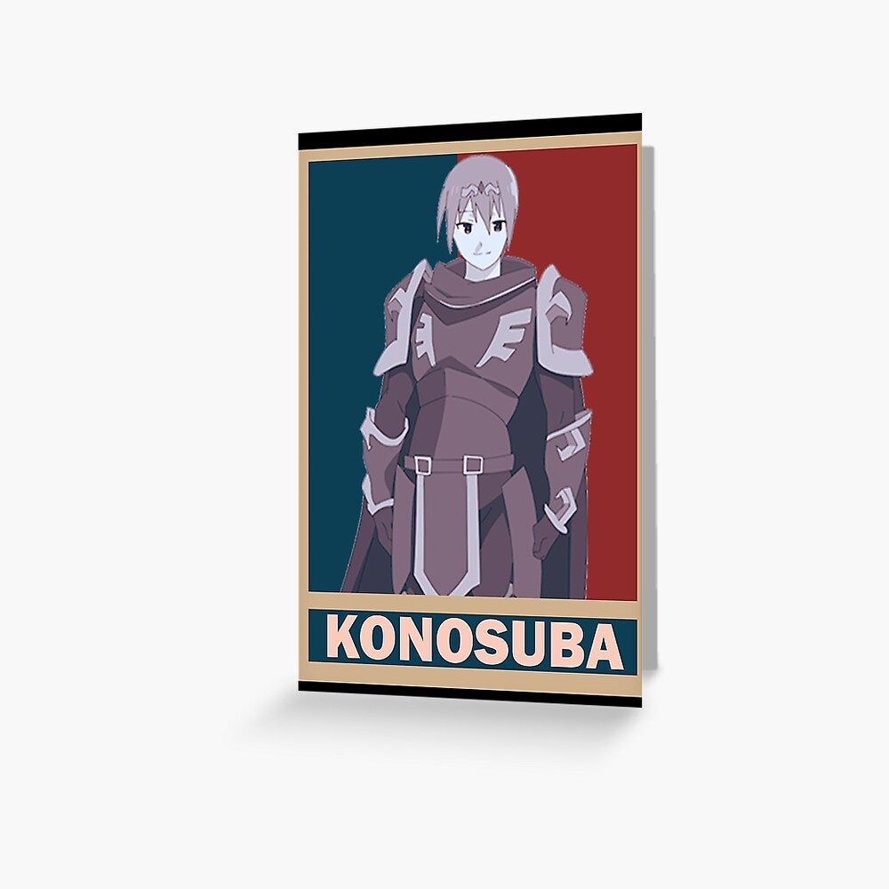 "Mitsurugi Kyouya KonoSuba Kono Subarashii Vintage Vector Anime Design ...