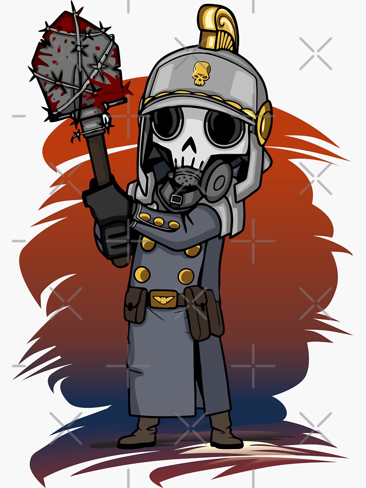 "A soldier. Death korps of krieg" Sticker by yooga02 | Redbubble
