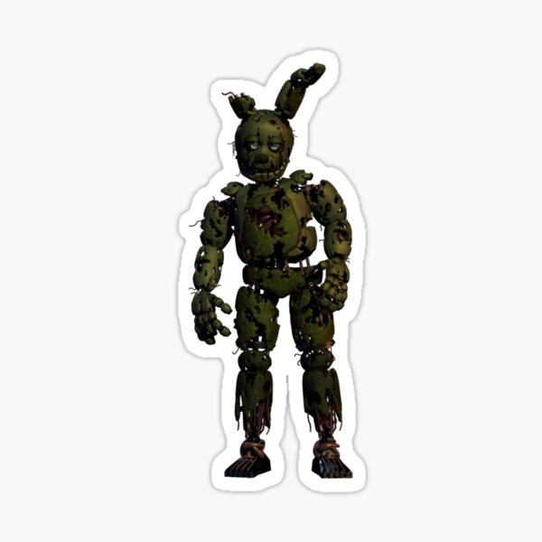 "FNAF Springtrap" Sticker for Sale by ChocolateColors | Redbubble