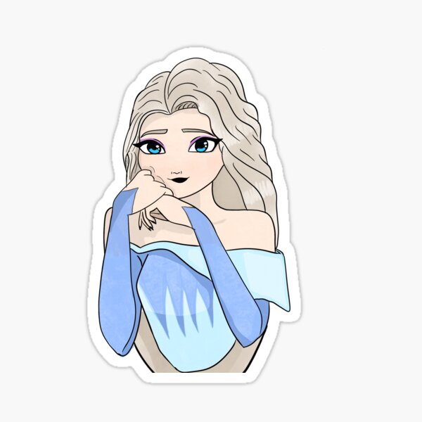 "Cute Snow Queen by princessane" Sticker by princessane | Redbubble