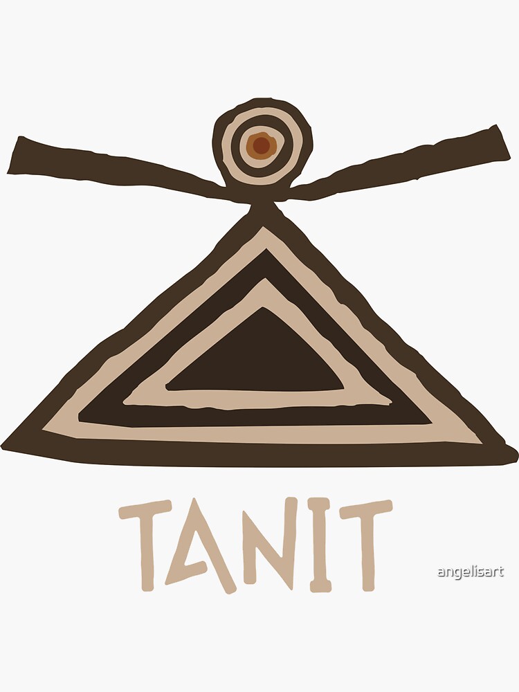 "Carthage ankh tanit" Sticker by angelisart | Redbubble