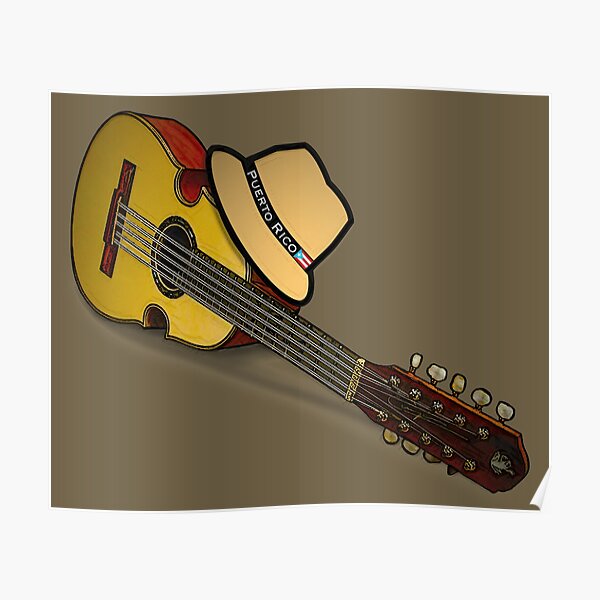 "Puerto Rican Cuatro. Boricua, Jibaro, Puerto Rico" Poster for Sale by ...