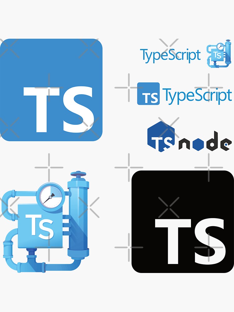 "Typescript Sticker Set" Sticker by mythical-design | Redbubble