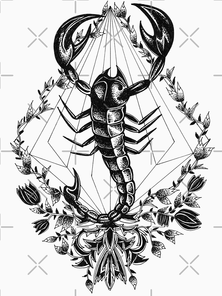 "Scorpio " T-shirt for Sale by tiffanih | Redbubble | shading t-shirts ...