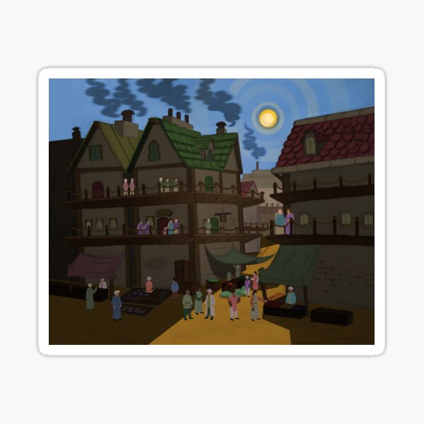 "Lohan Commercial Town" Sticker for Sale by Nierez | Redbubble