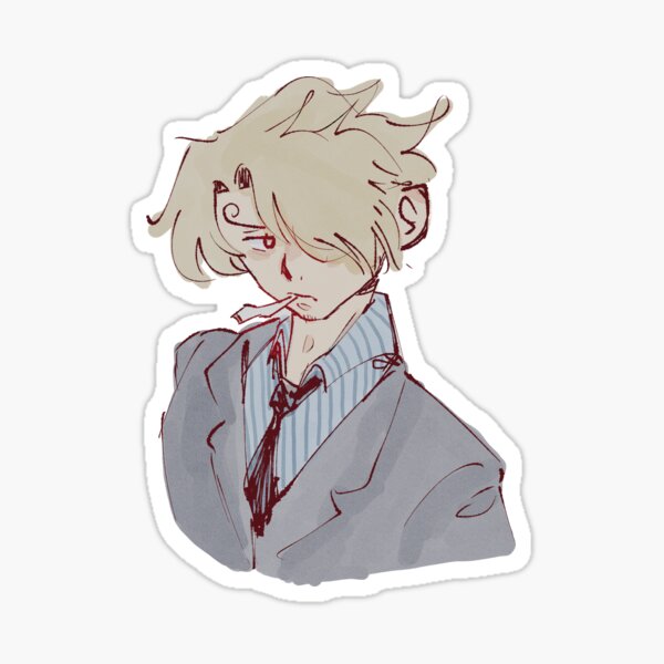 "Sanji" Sticker by DapperDino004 | Redbubble