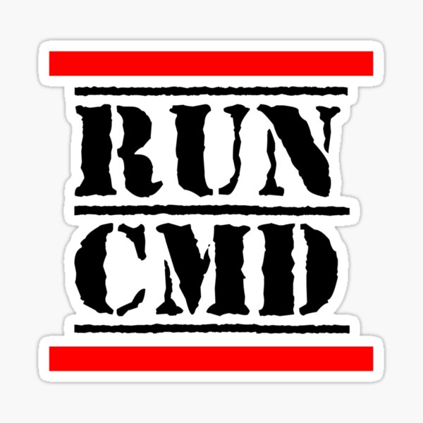 "Run CMD,CMD,RUN,crowd,geek,valley" Sticker for Sale by Yorino | Redbubble