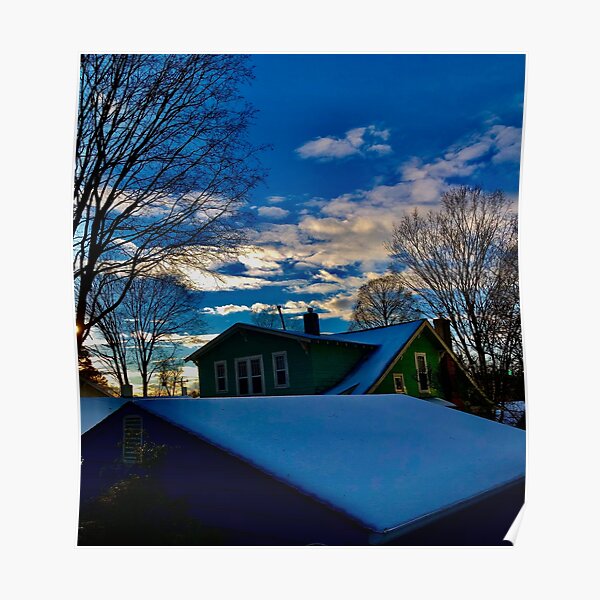 "Unfurled Snow beneath a dramatic blue Sky, Elvia Rosa Castro" Poster ...