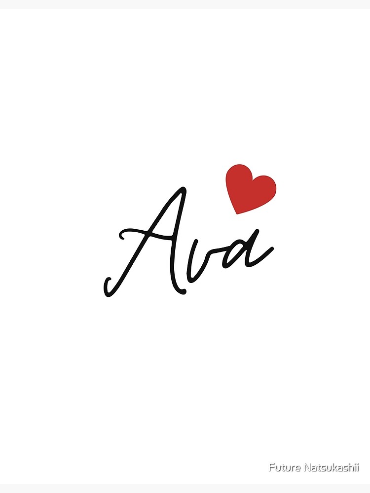 "♥ Valentine's Day - Ava ♥" Poster for Sale by NatsukashiiArt | Redbubble