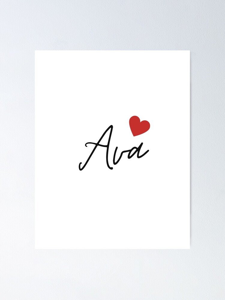 "♥ Valentine's Day - Ava ♥" Poster for Sale by NatsukashiiArt | Redbubble