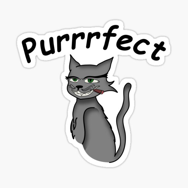 "Cat with a cheeky grin" Sticker for Sale by AlAnKe | Redbubble