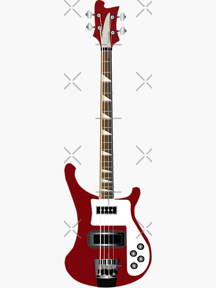"Bass Guitar" Sticker for Sale by Declan TIGER | Redbubble
