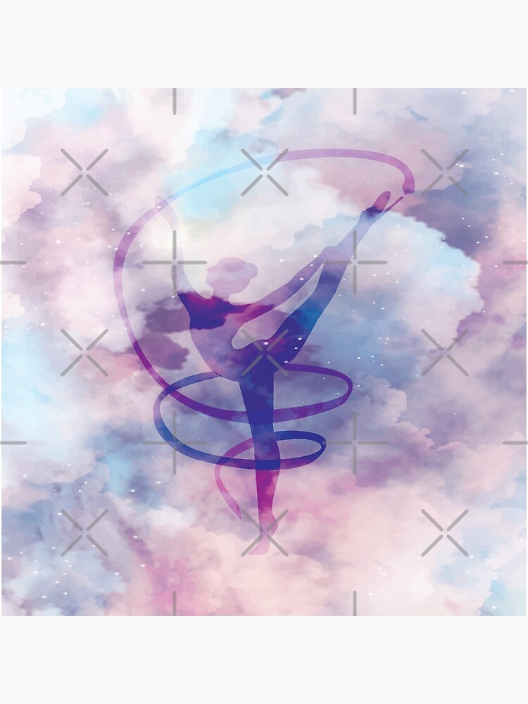 Acrobatic Gymnastics Girl, watercolor gymnastics, teen gift Premium ...