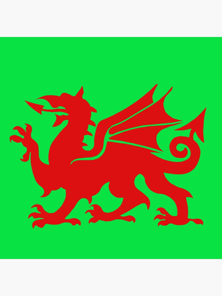 "Welsh Red Dragon " Sticker by amanda150771 | Redbubble