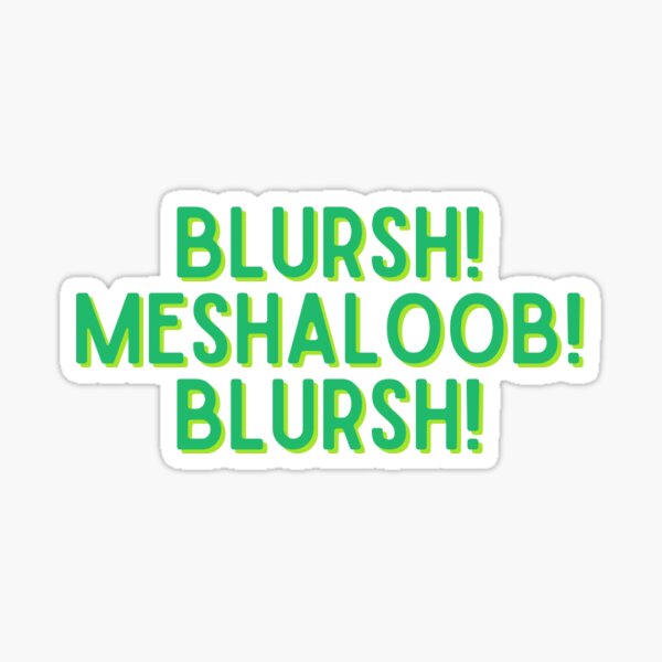 "Sims 4 Blursh! Funny Simlish" Sticker for Sale by neoncheetah | Redbubble