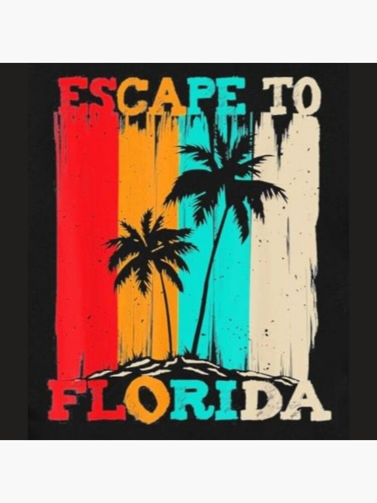"Escape to Florida" Sticker by AkashPandey | Redbubble