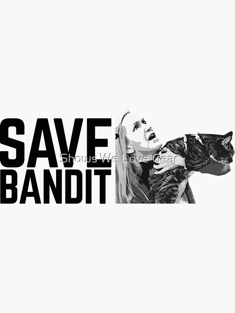 Pegatina «SAVE BANDIT - El gato de Angela necesita un rescate» de ...