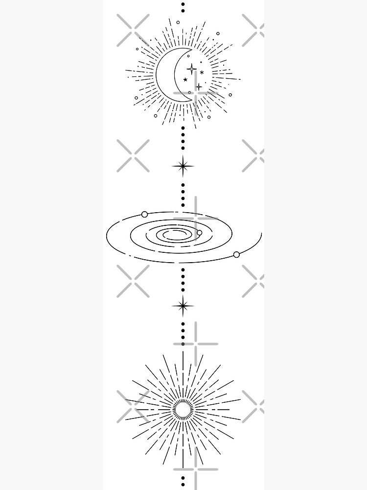 "Celestial Line Art" Poster for Sale by aclambake | Redbubble