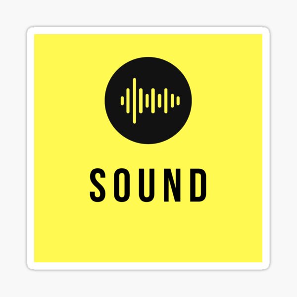 "Sound" Sticker by Twins91 | Redbubble