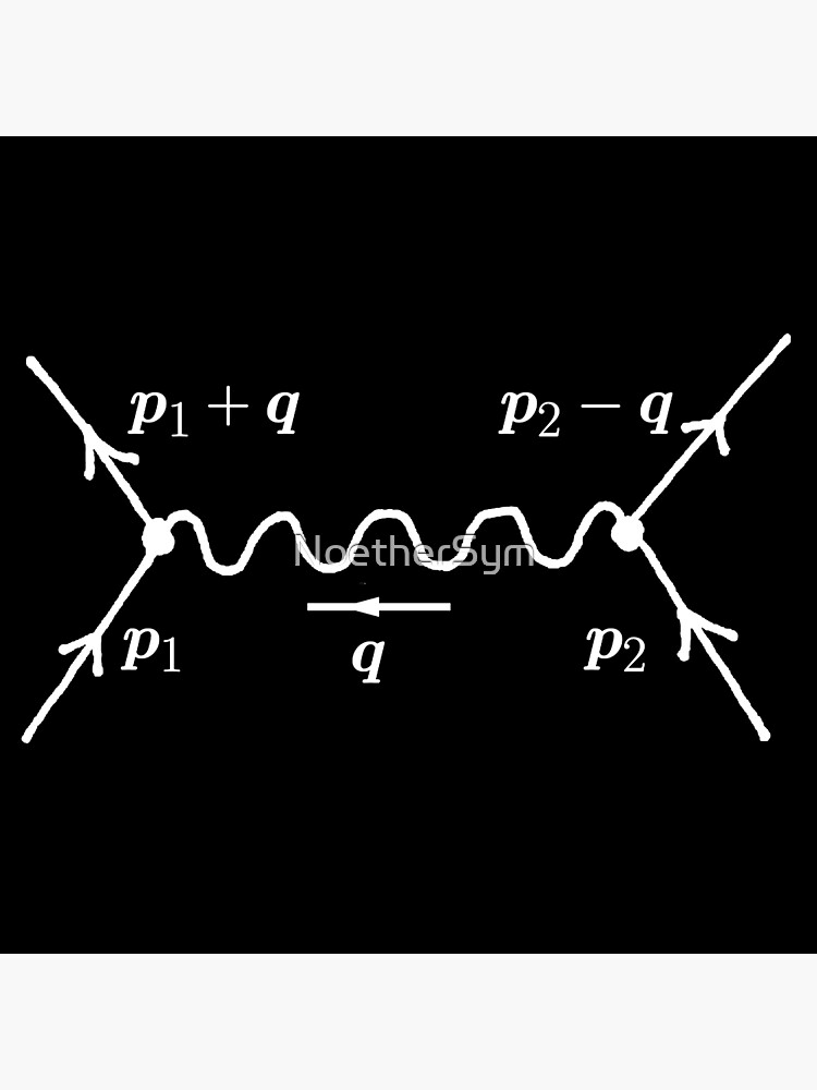 Feynman diagram dark version Premium Matte Vertical Poster sold by H ...