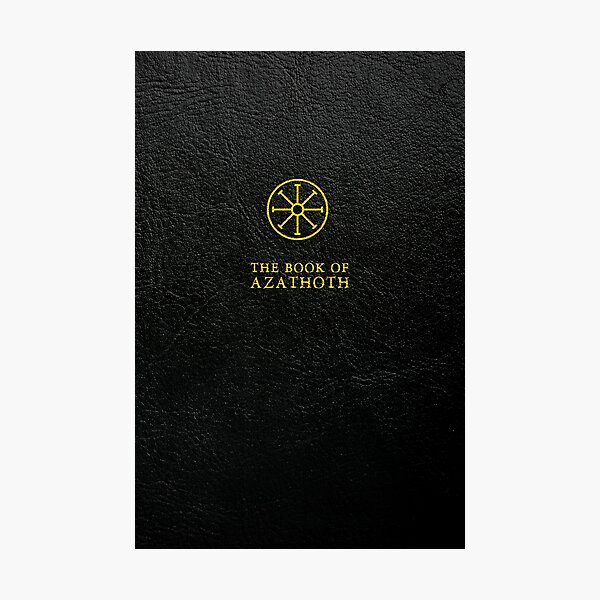 "The Book of Azathoth (the Black Book)" Photographic Print for Sale by ...