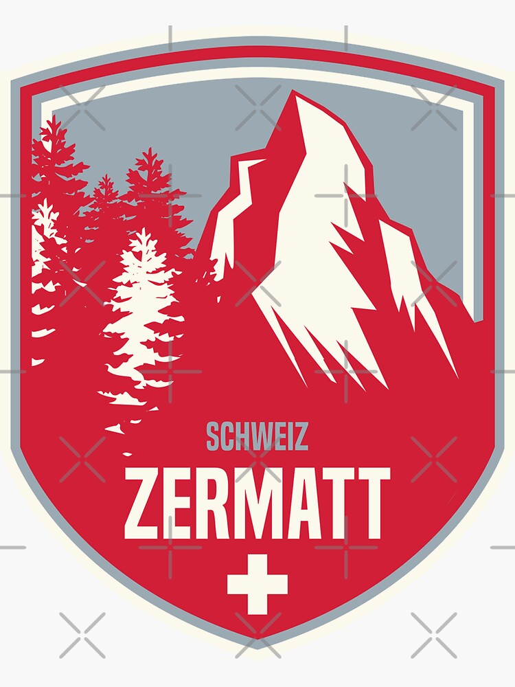 "Zermatt - Switzerland" Sticker for Sale by studio838 | Redbubble