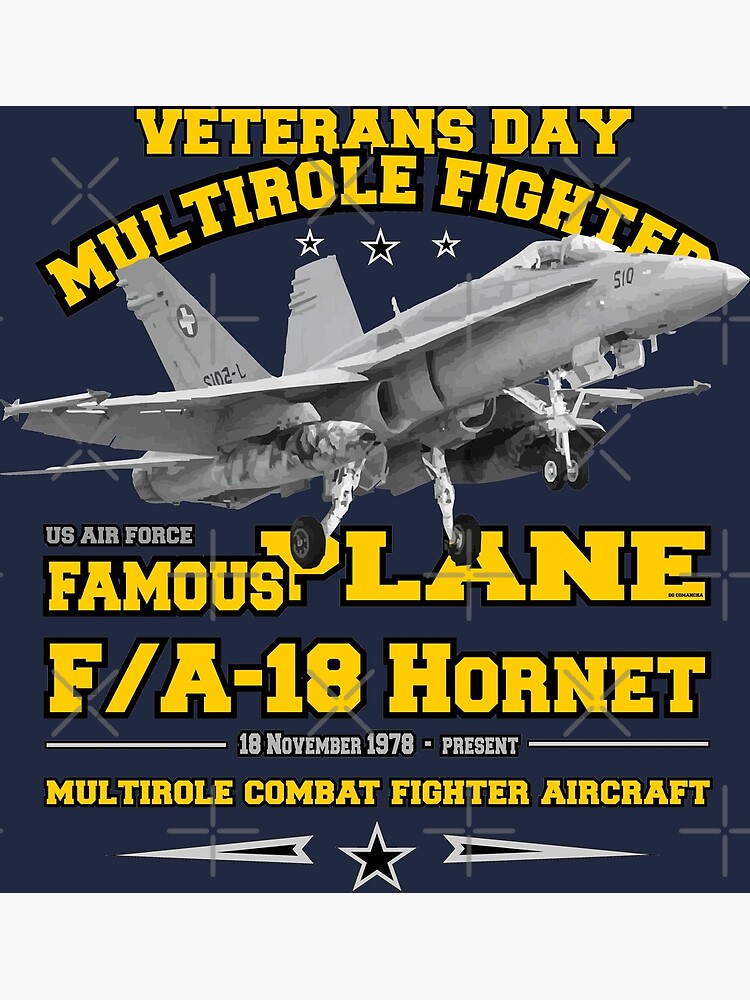 "F18 Hornet Combat Fighter Aircraft veterans" Poster by comancha ...
