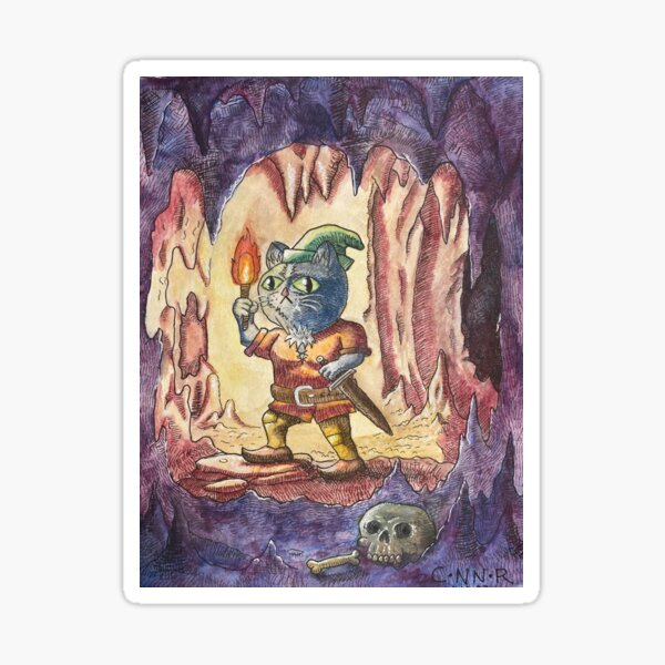 "Cat Explorer" Sticker by sauravlol | Redbubble