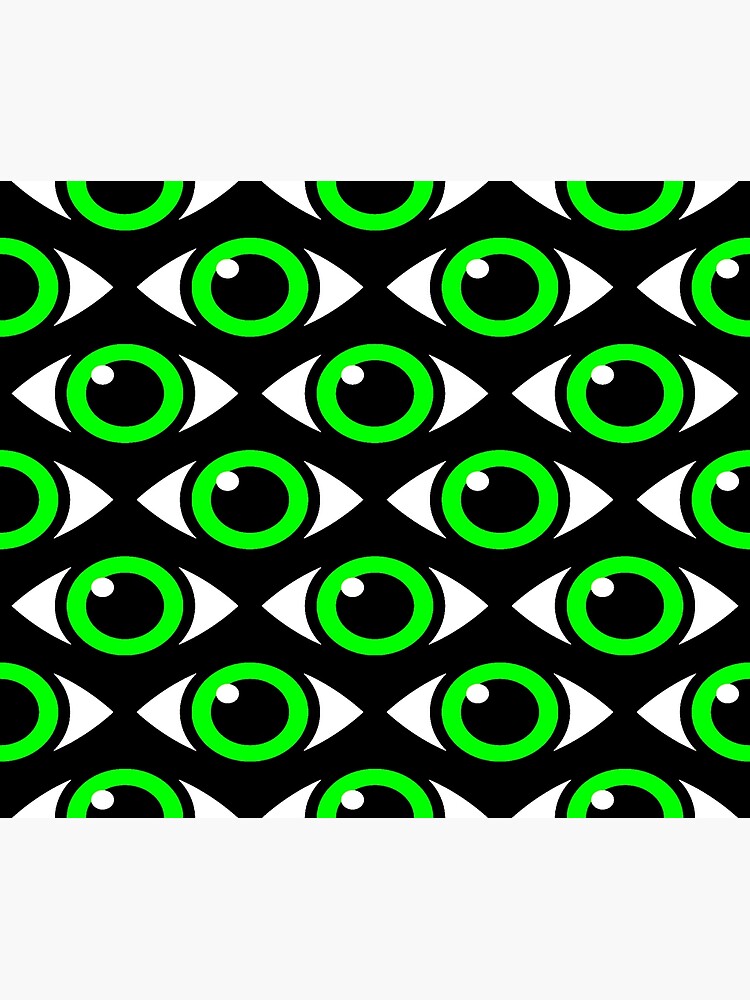 "Glaring Green Eyes pattern design" Poster by nitty73 | Redbubble