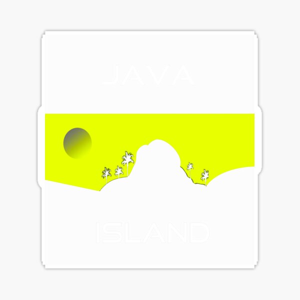 "Java Islands " Sticker for Sale by porfysoundtrack | Redbubble
