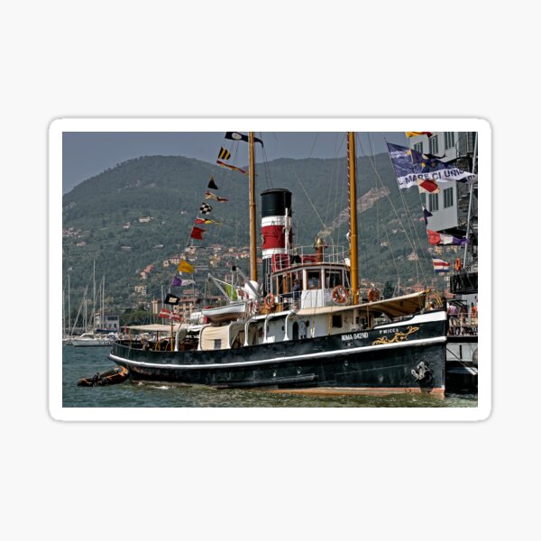 "Steam Powered Tugboat" Sticker for Sale by paolo1955 | Redbubble
