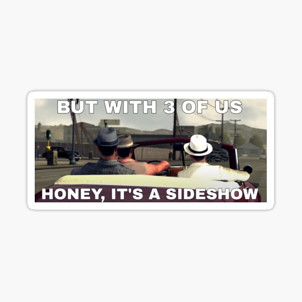 "L.A. Noire - It's a Sideshow - Getaway Car - Taylor Swift" Sticker for ...