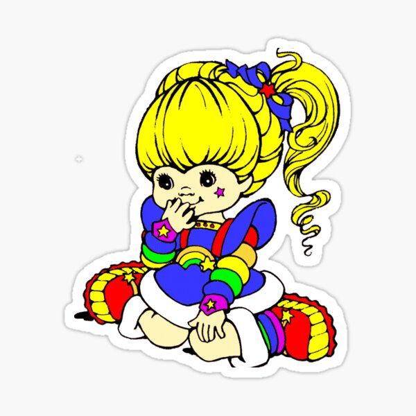 "Rainbow Brite" Sticker for Sale by SnouchaArt | Redbubble