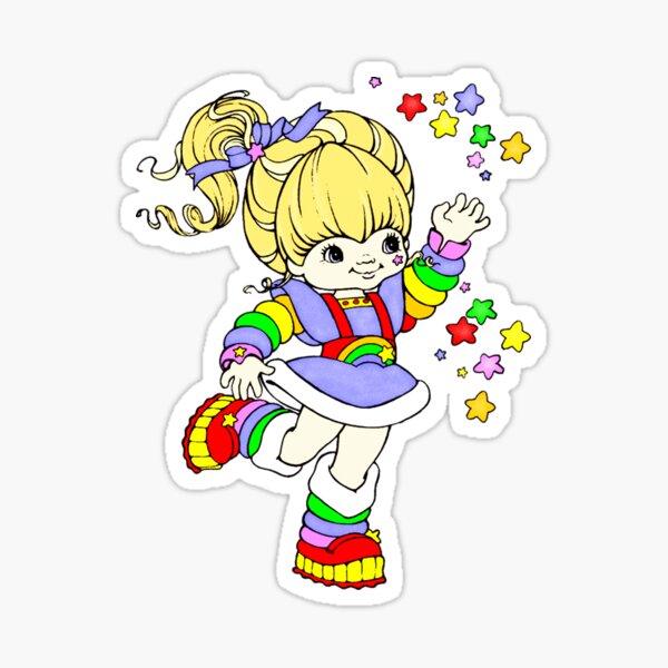 "Rainbow Brite" Sticker for Sale by SnouchaArt | Redbubble