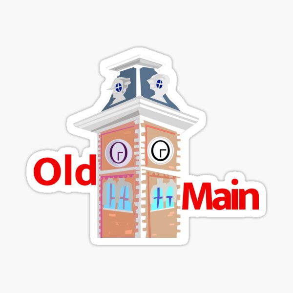 "Old Main" Sticker for Sale by spencerSteveS | Redbubble