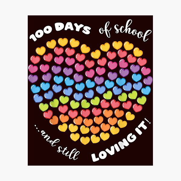 Lámina fotográfica «100 días de clases Celebre el día 100 de clases ...