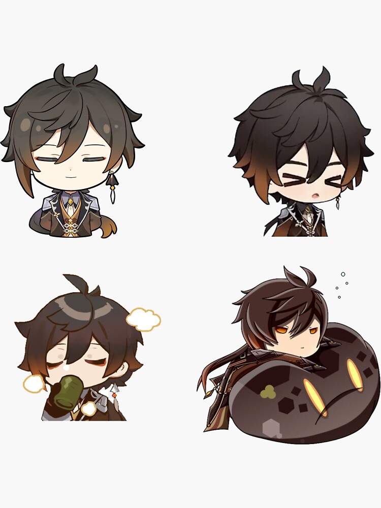 "Zhongli Chibi" Sticker by FAKartist | Redbubble