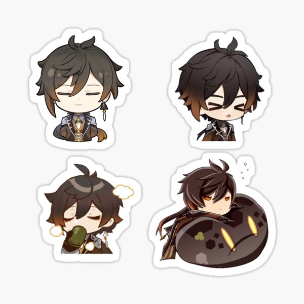 "Zhongli Chibi" Sticker by FAKartist | Redbubble