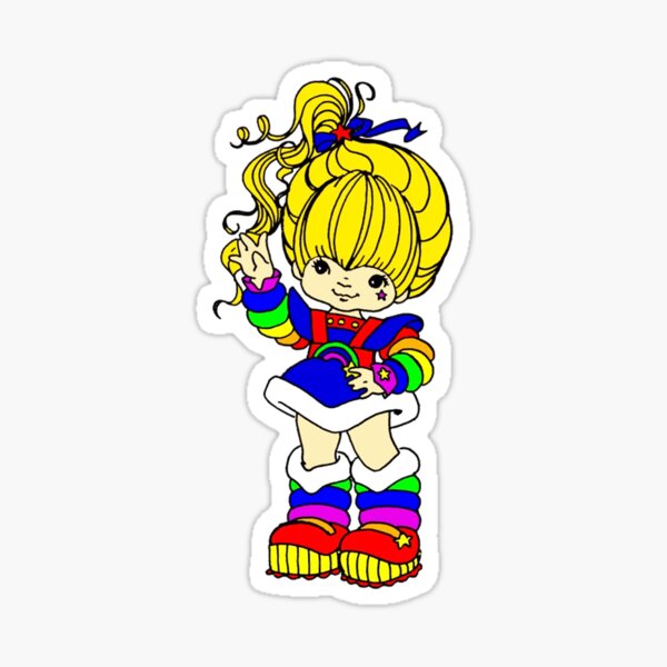 "Rainbow Brite" Sticker for Sale by SnouchaArt | Redbubble