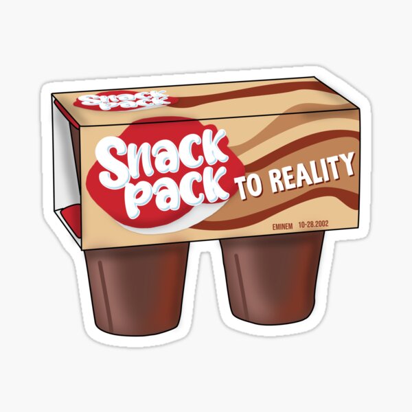"Snack Pack to Reality - Eminem Mashup" Sticker for Sale by iamsierra91 ...