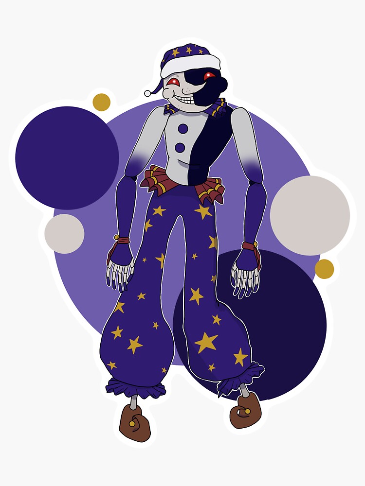 "Moon FNAF" Sticker by bmarshall7 | Redbubble