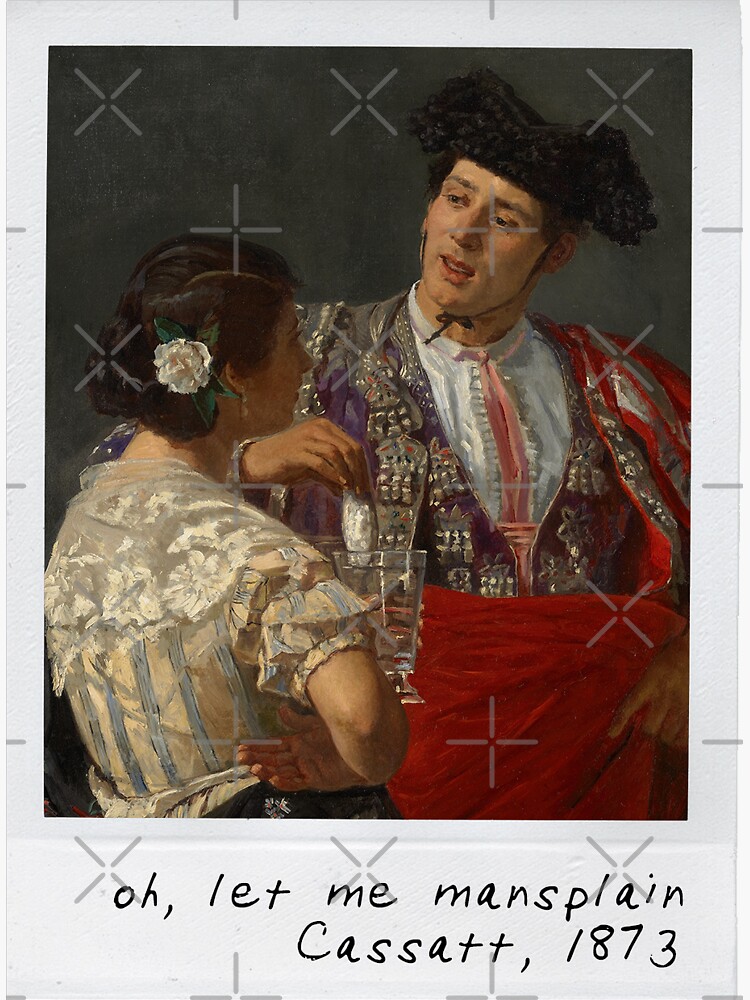 "mansplain meme" Sticker for Sale by pripple | Redbubble