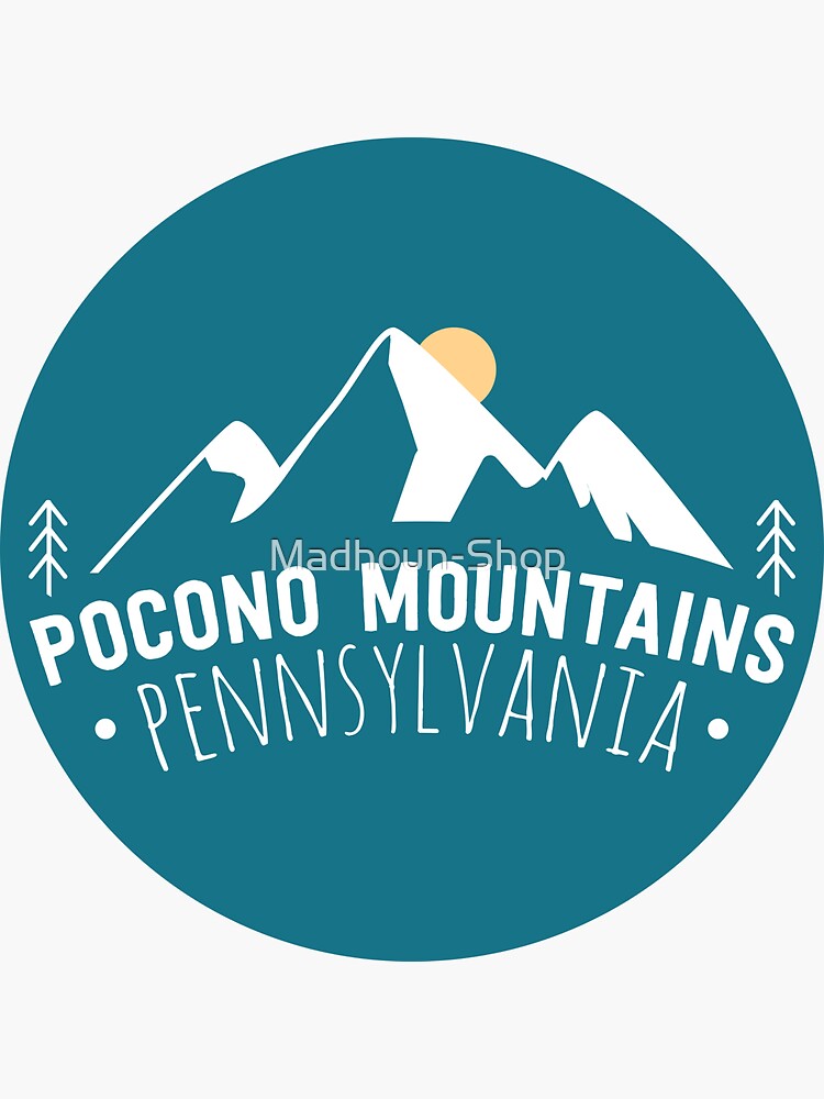 "Pocono Mountains Pennsylvania " Sticker for Sale by Madhoun-Shop ...