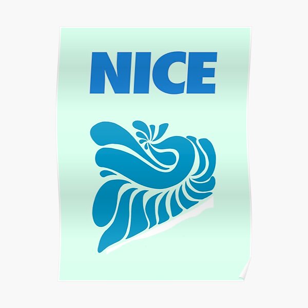 "Nice France " Poster for Sale by Neonvibezz | Redbubble