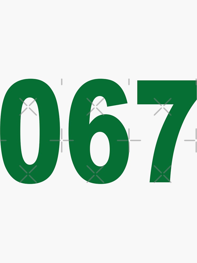 "Cosplay Halloween Costume Player 067 Korean kdrama" Sticker for Sale ...