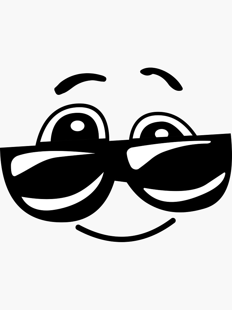 "Cute sunglasses emoji" Sticker by emojiss | Redbubble