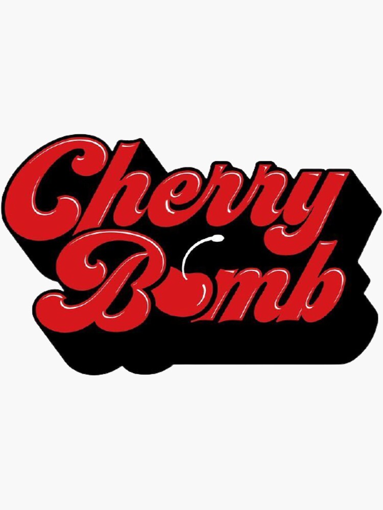 "cherry bomb" Sticker by bubbauwu | Redbubble
